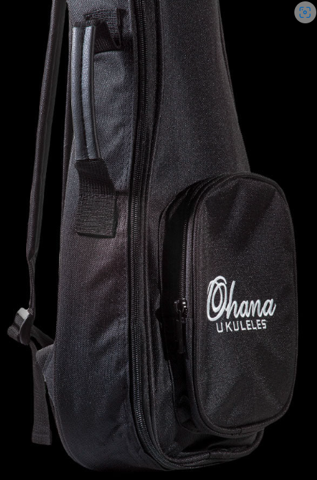 Ohana UB-24BK Padded Gig Bag Black Concert | The Four String Strummer